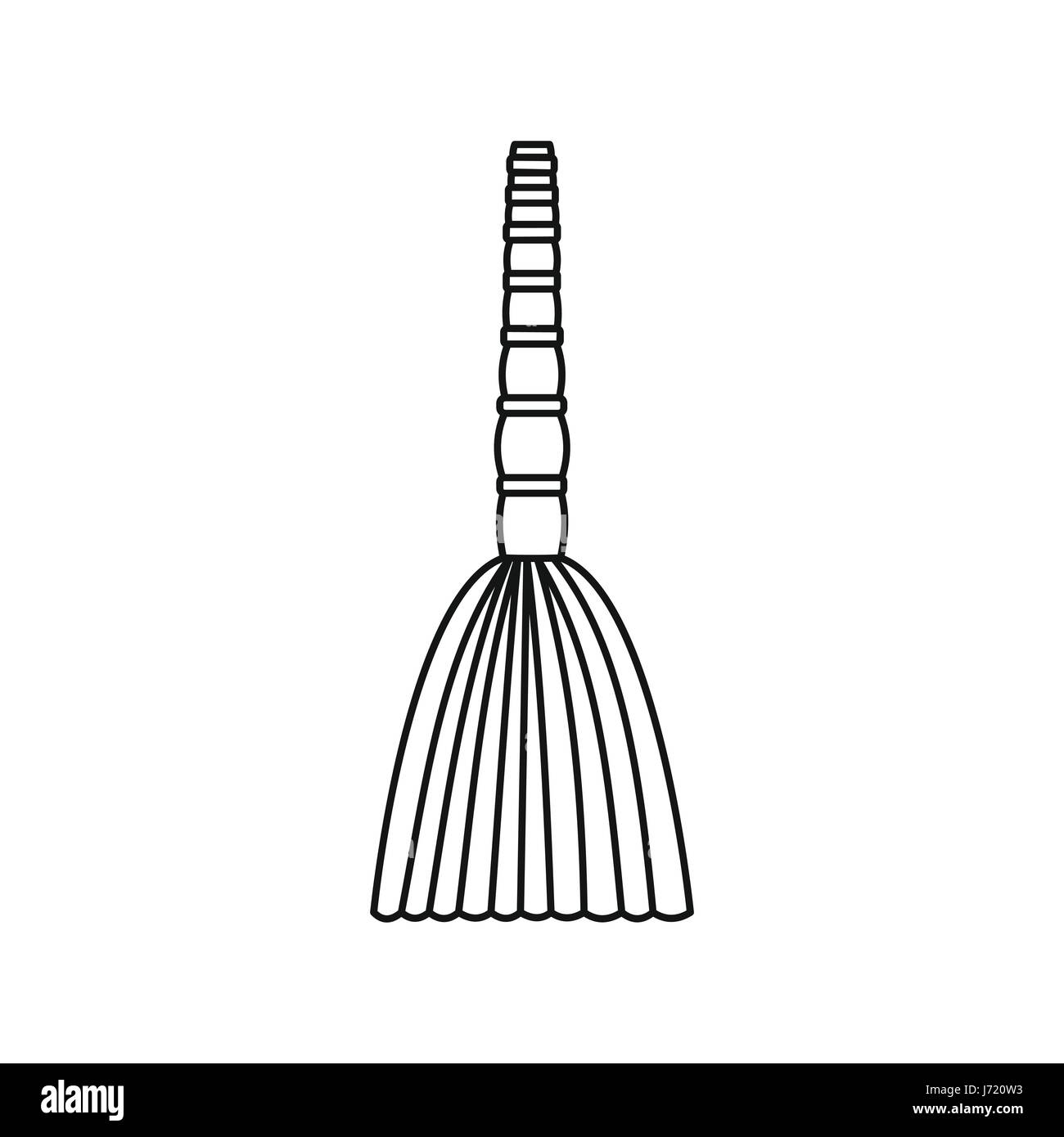 Besom icon, outline style Stock Vector Image & Art - Alamy
