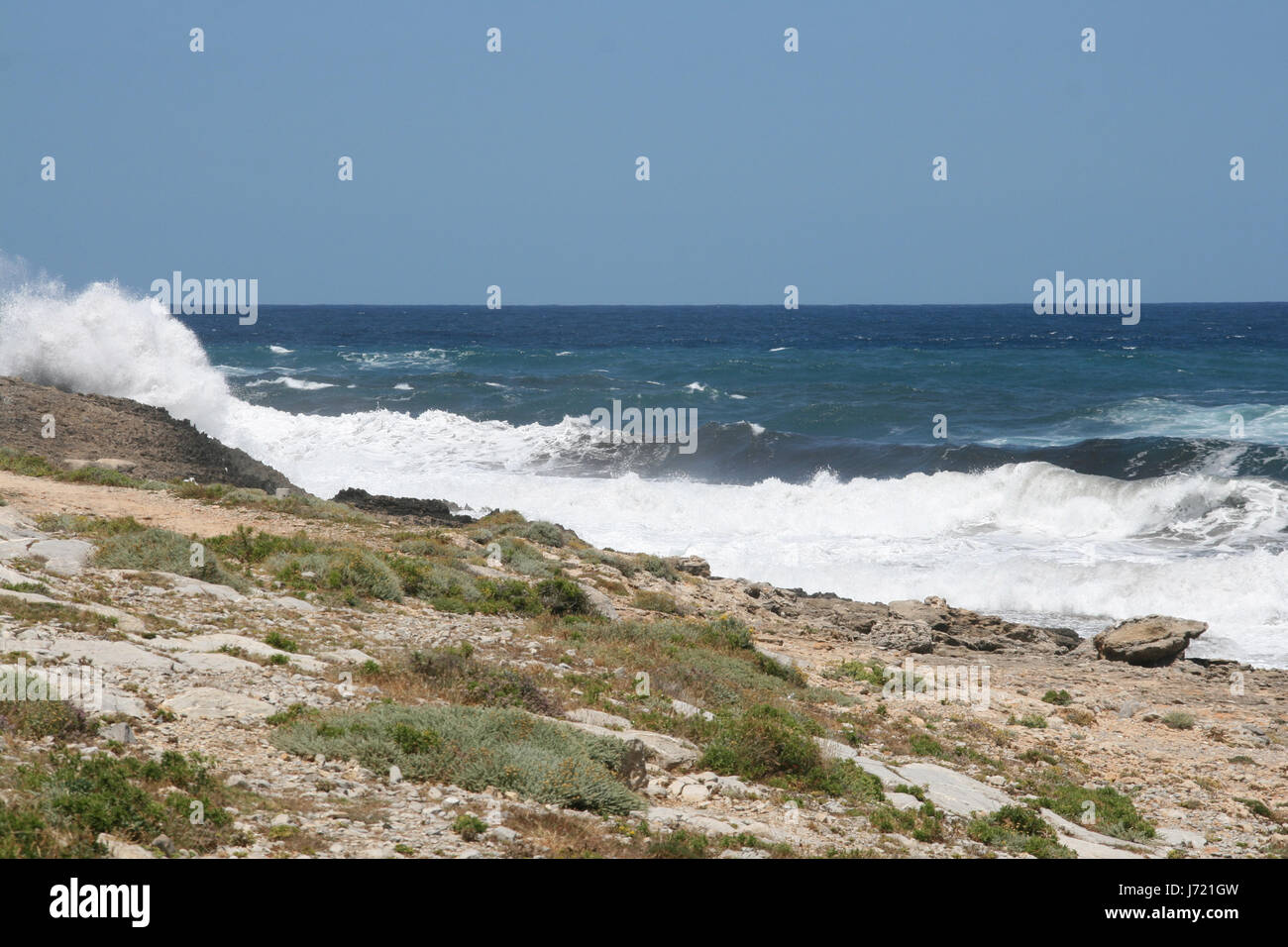 mallorca rock wave bay surf salt water sea ocean water travel horizon ...