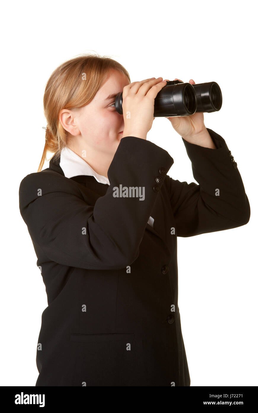 woman look glancing see view looking peeking looking at business ...