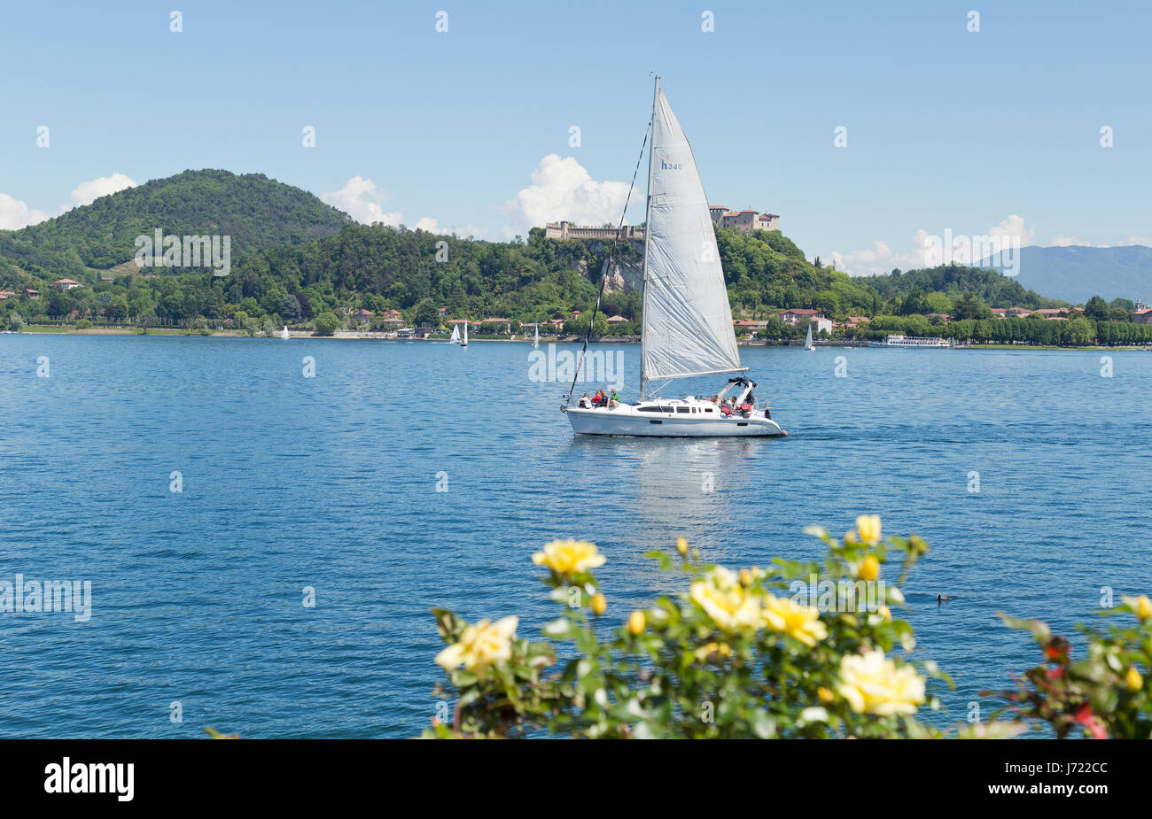 Lago Maggiore in Arona Stock Photo - Alamy