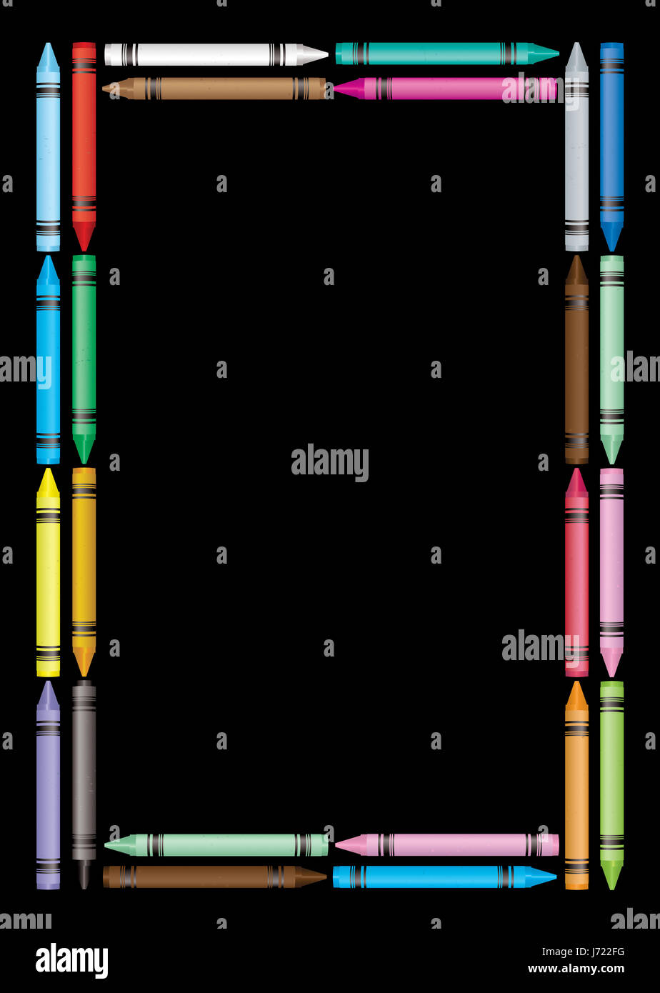 education illustration rainbow frame border framework blue write wrote ...