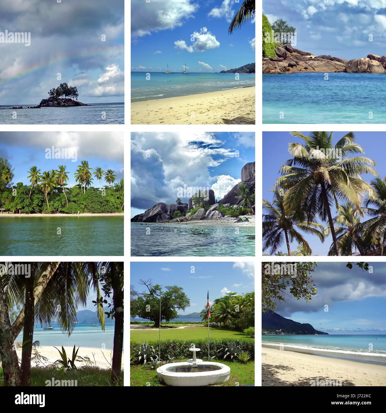 Tropical travel destinations collage hi-res stock photography and ...