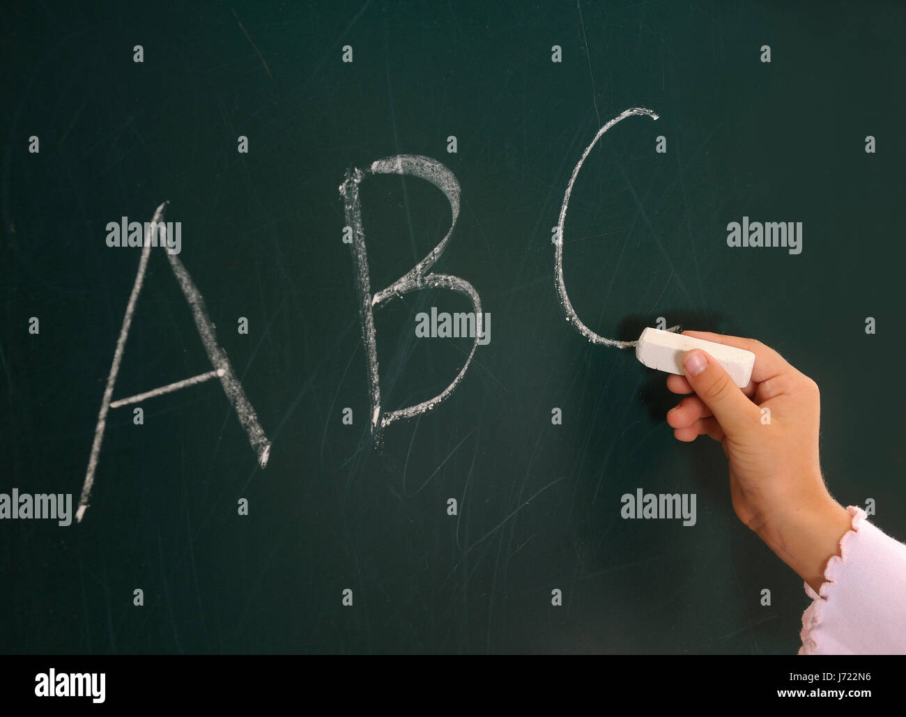 board education alphabet ABC blackboard hand education letters learn ...