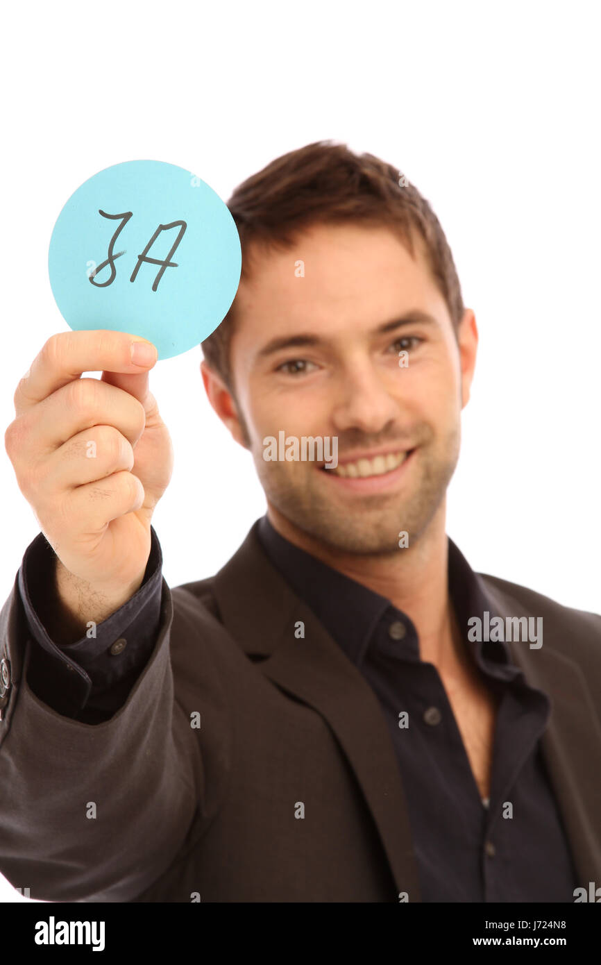 man with sign Stock Photo - Alamy