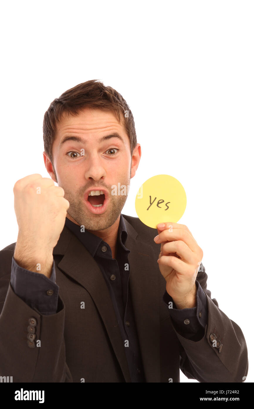 man with sign Stock Photo - Alamy