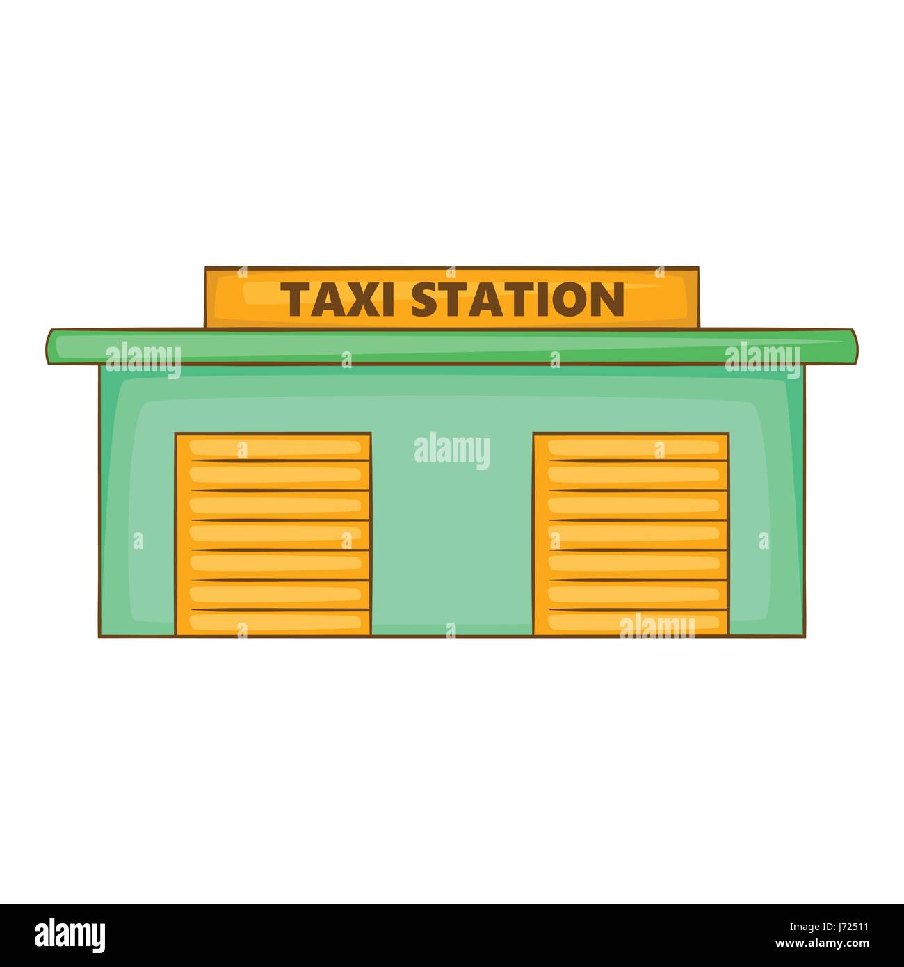 Taxi station icon, cartoon style Stock Vector Image & Art - Alamy