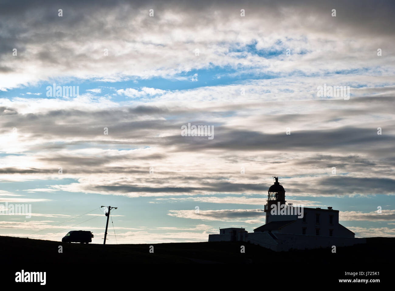 lighthouse with camper Stock Photo - Alamy