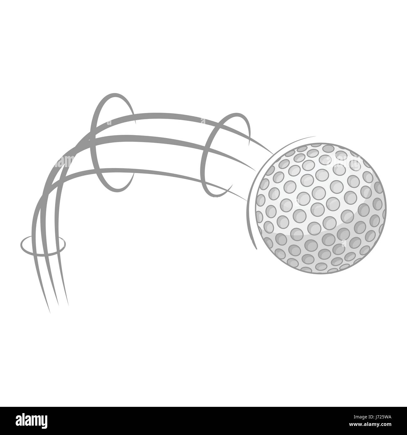 Kick of golf ball icon, cartoon style Stock Vector Image & Art - Alamy