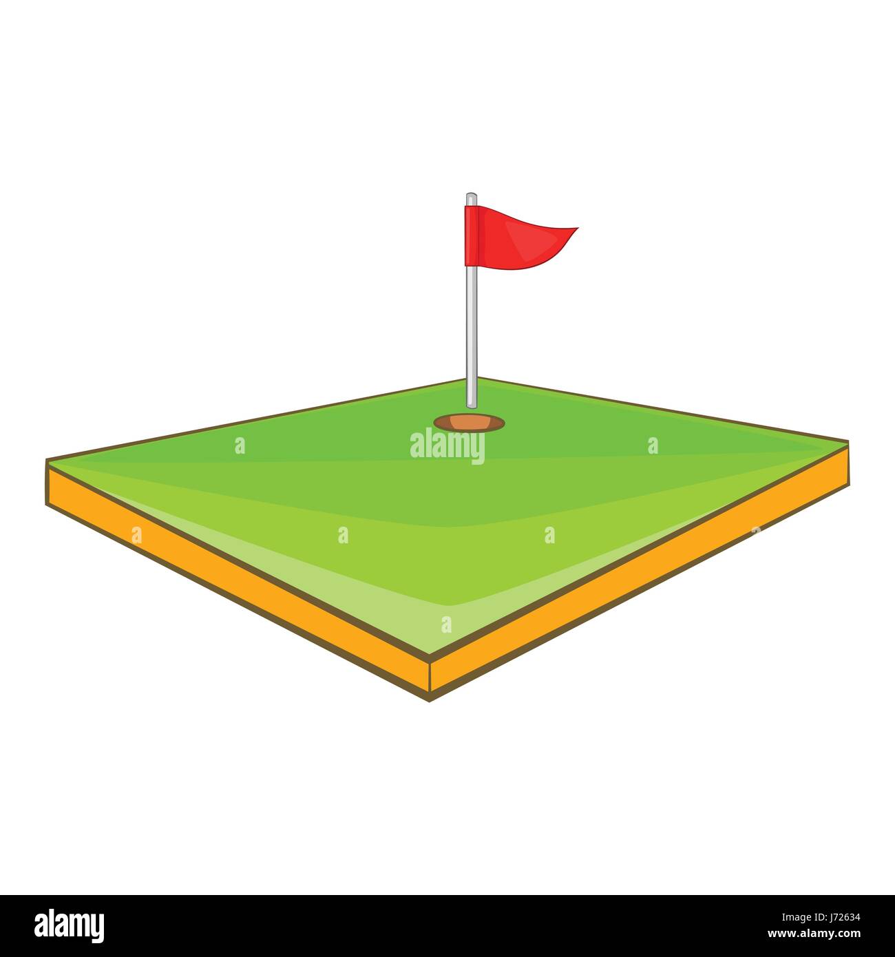 Golf course natural green Stock Vector Images - Alamy