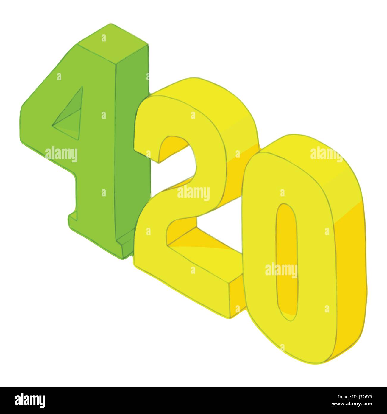 Four twenty icon, cartoon style Stock Vector Image & Art - Alamy