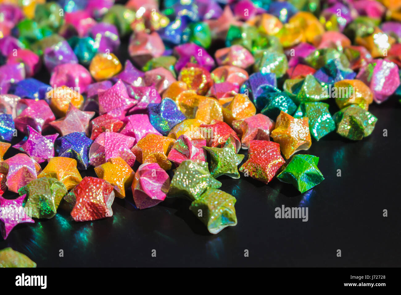 Colorful paper on floor red hi-res stock photography and images - Alamy