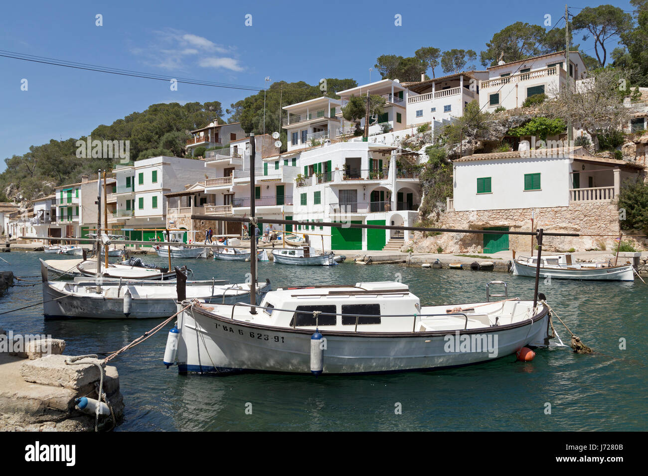 fishing harbour at Cala Figuera, Majorca, Spain Stock Photo - Alamy