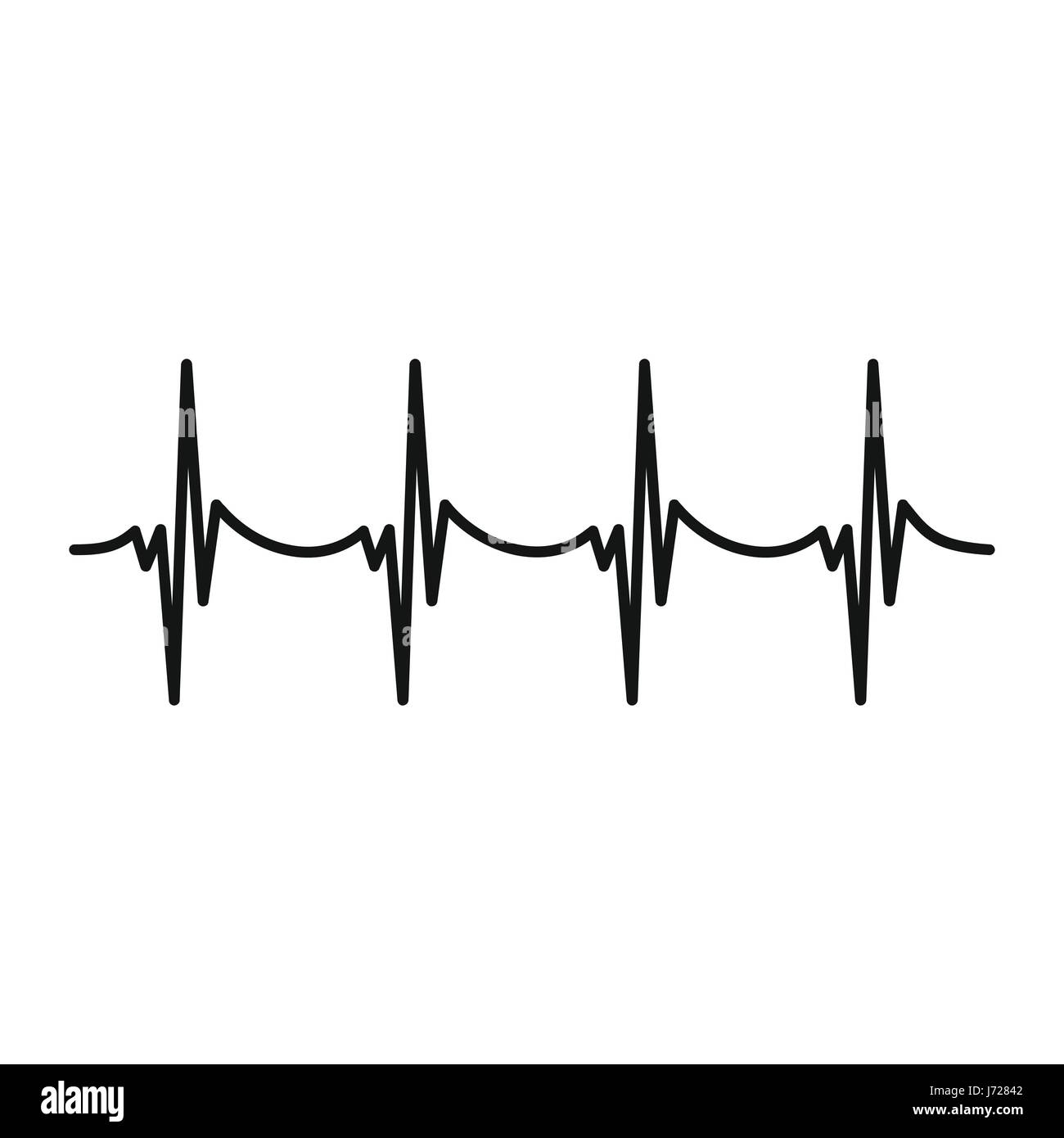 Musical pulse icon, simple style Stock Vector Image & Art - Alamy