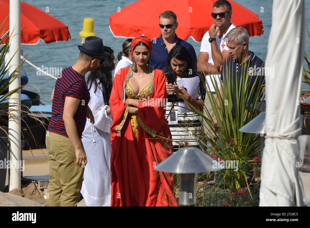 70th Cannes Film Festival 2017, Sonam Kapoor, photo shooting on the ...