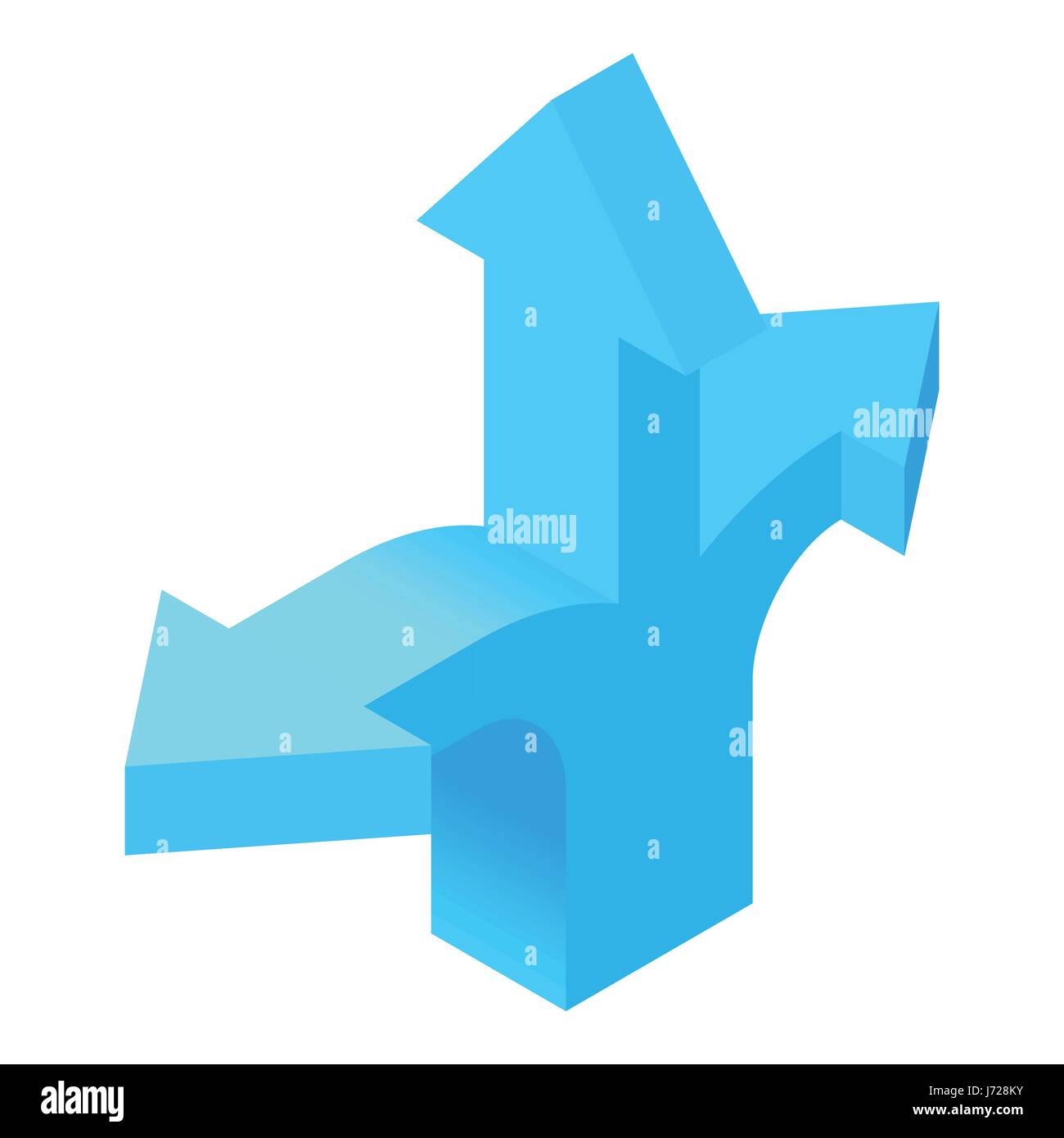 Three arrows in different directions icon Stock Vector Image & Art - Alamy