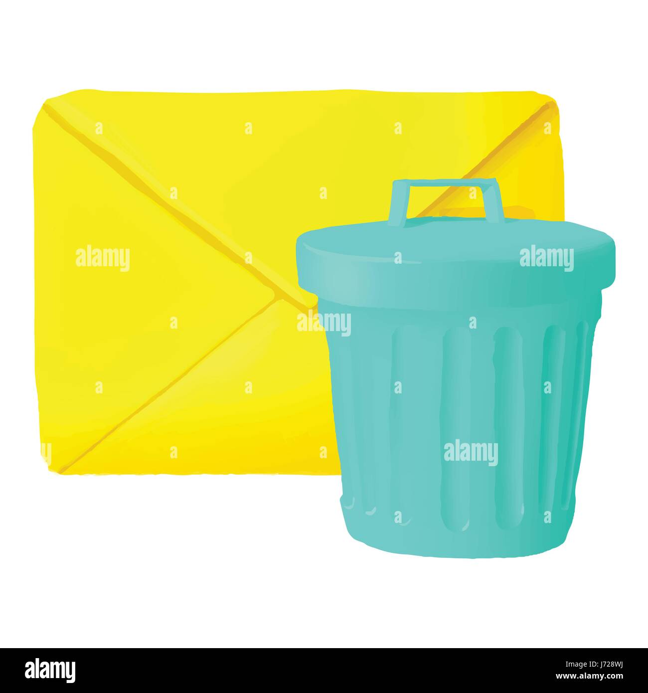 Delete message icon, cartoon style Stock Vector Image & Art - Alamy