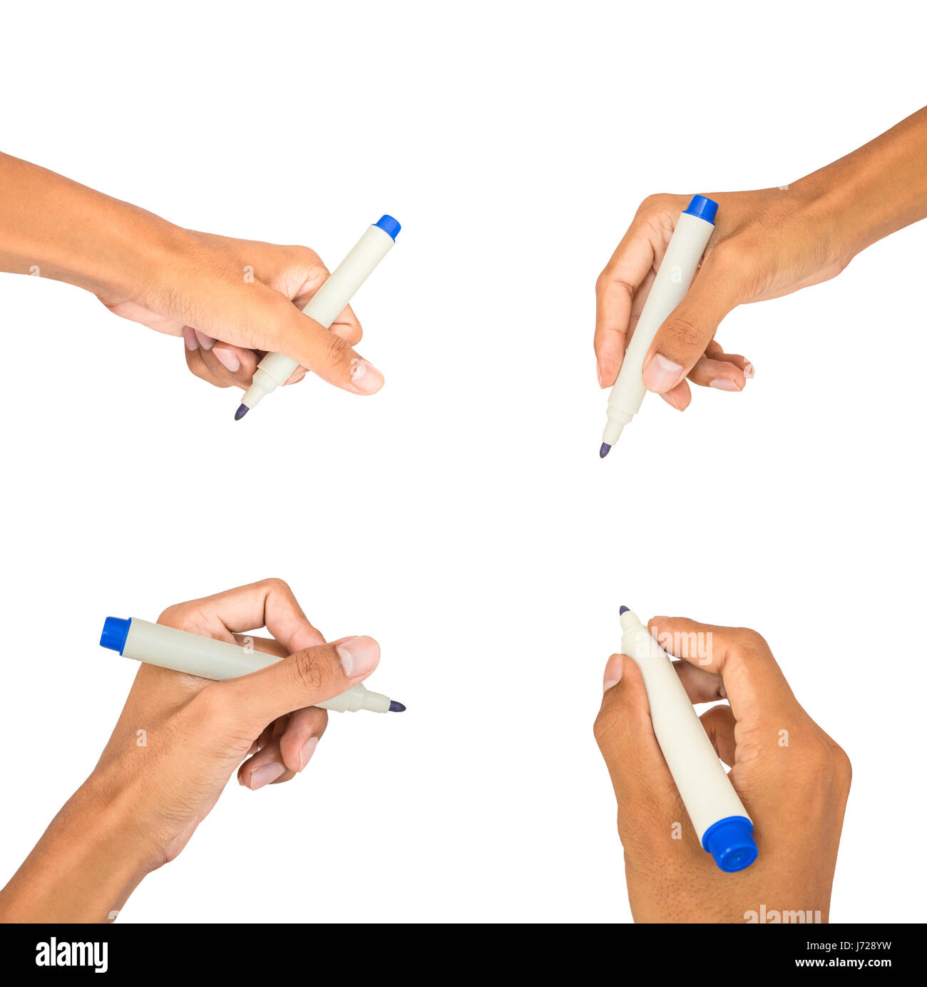 collection of hand writing on white isolated Stock Photo - Alamy