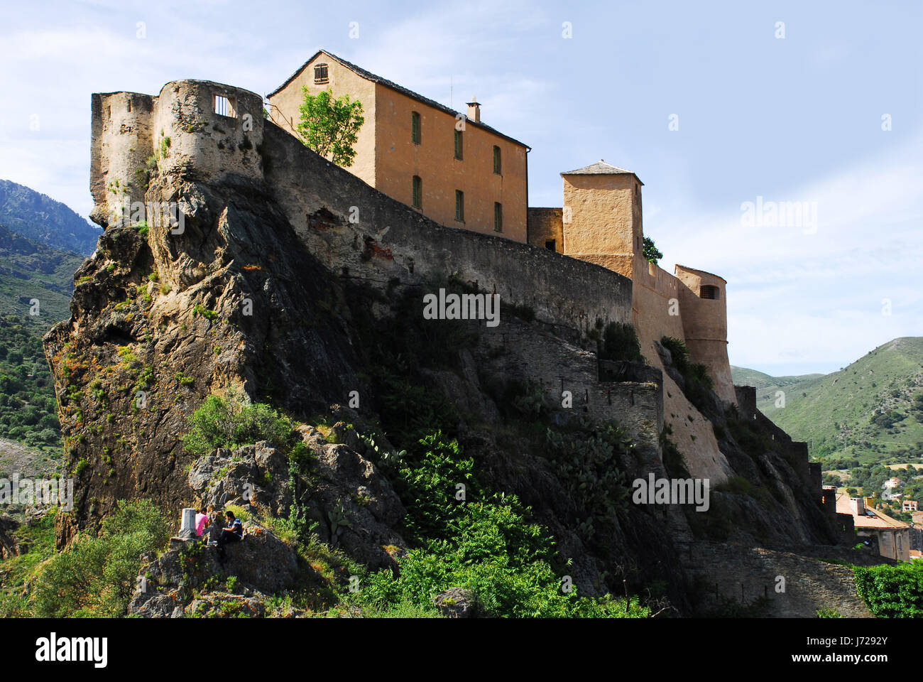 fortress corsica citadel chateau castle water mediterranean salt water ...