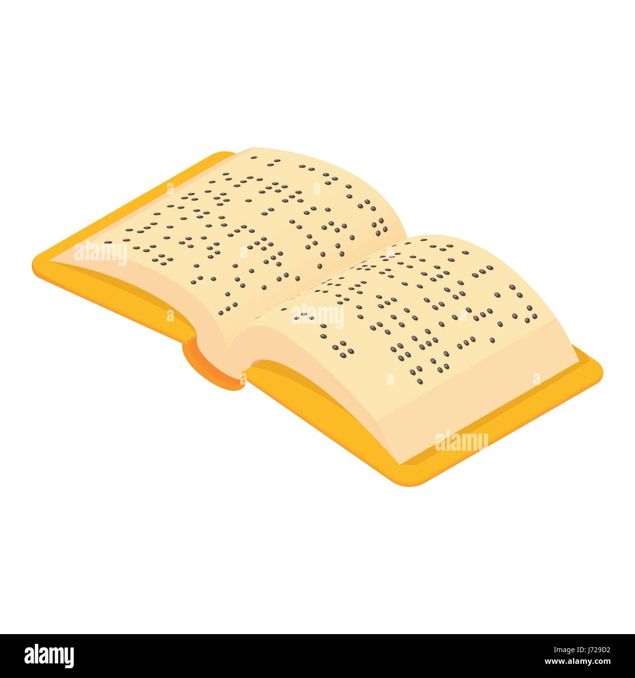 Book Braille for blind icon, cartoon style Stock Vector Image & Art - Alamy