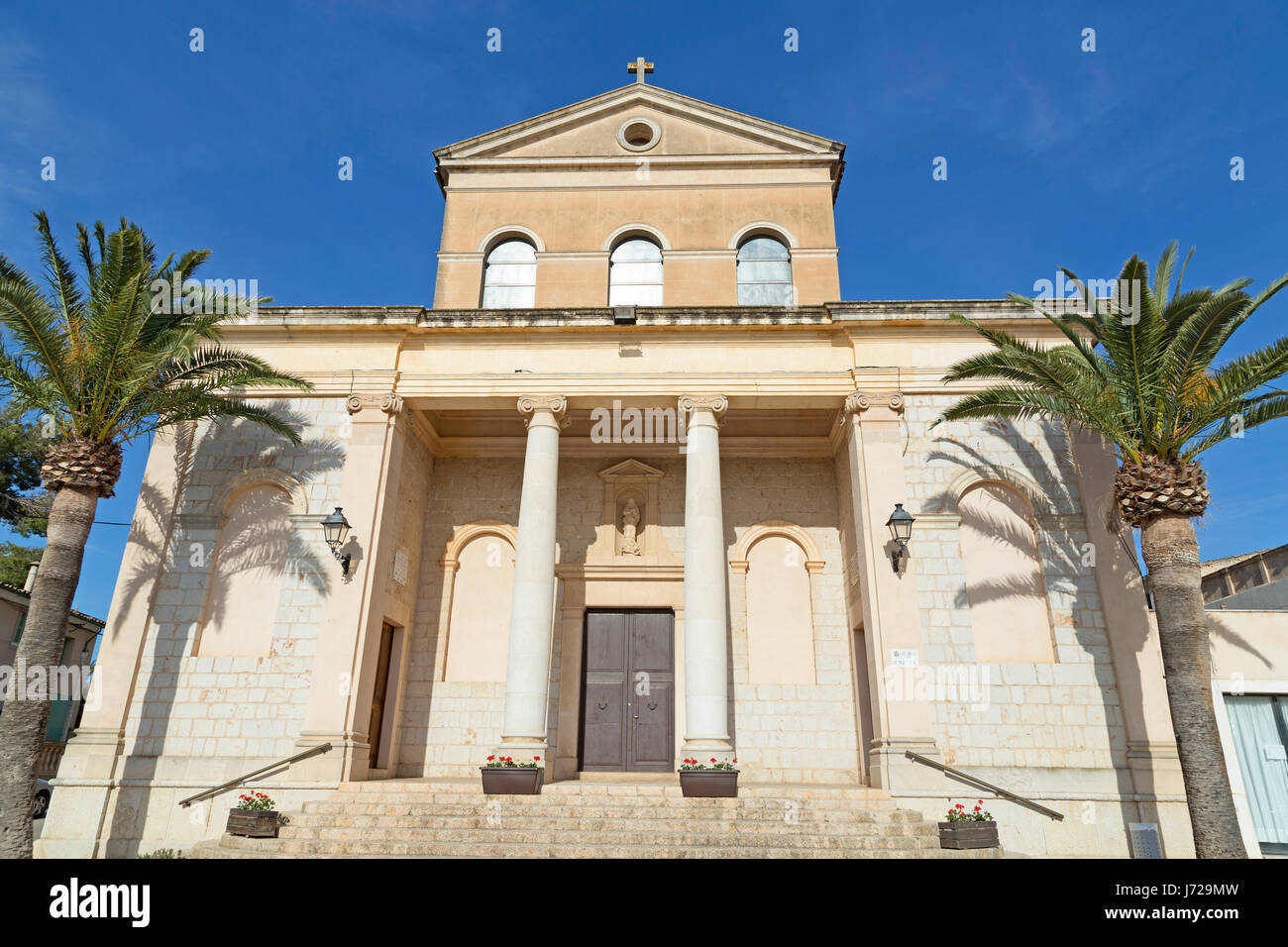 church in Cas Conces, Majorca, Spain Stock Photo - Alamy
