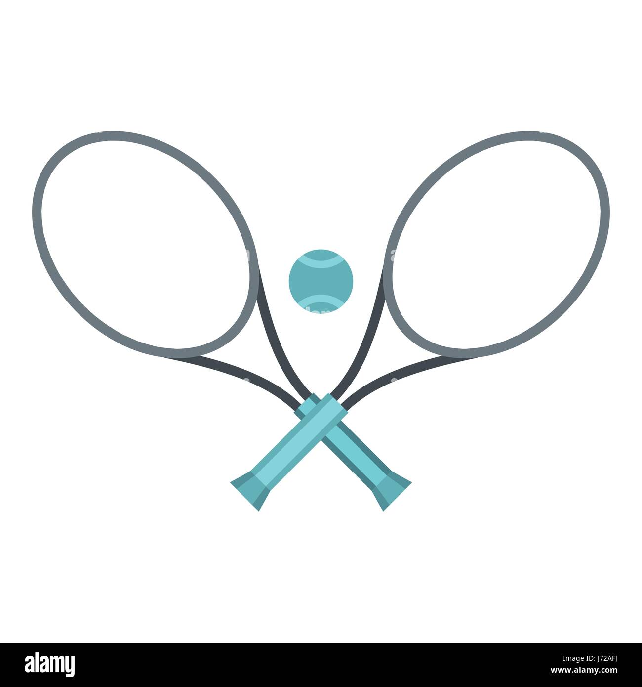 Tennis racket and ball icon, flat style Stock Vector Image & Art - Alamy