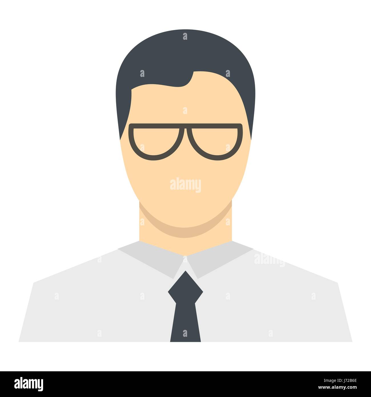 Businessman icon, flat style Stock Vector Image & Art - Alamy