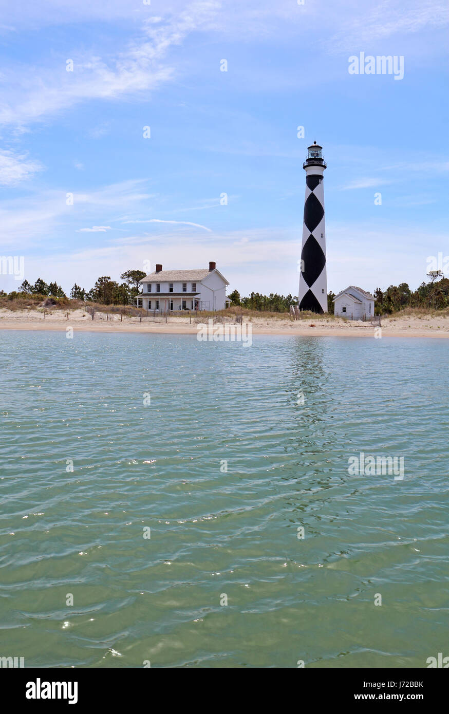 Cape Lookout Lighthouse on the Southern Outer Banks or Crystal Coast of ...