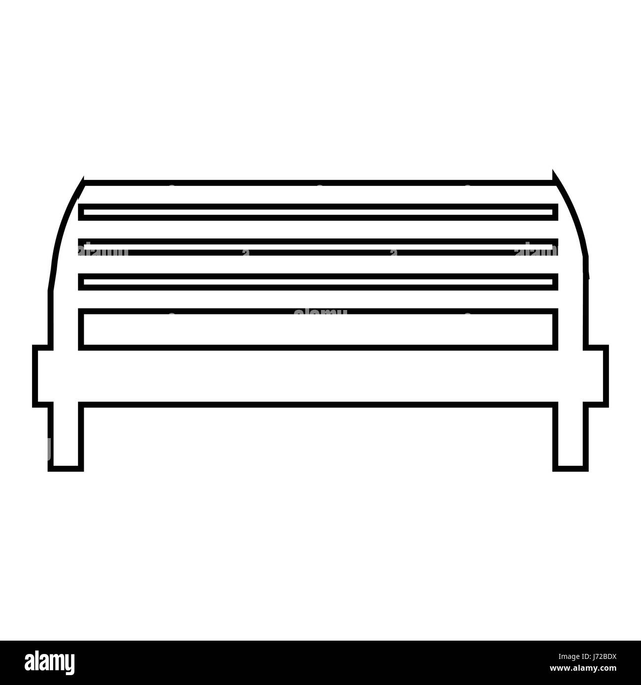 Bench icon, outline style Stock Vector Image & Art - Alamy