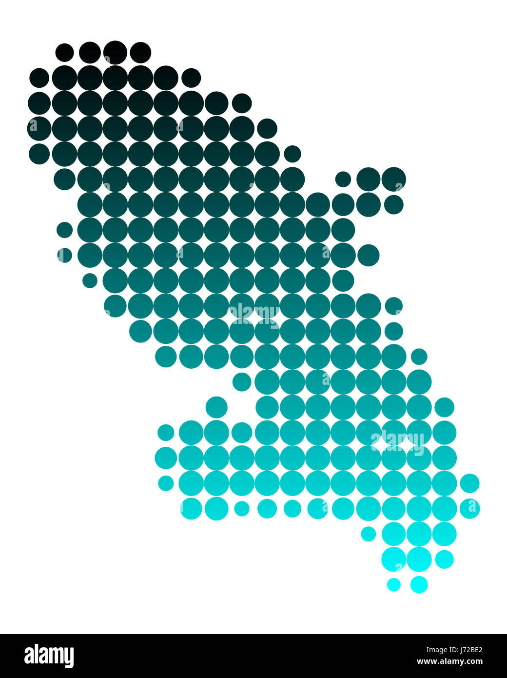 blue green circle card turquoise dot martinique atlas map of the world ...