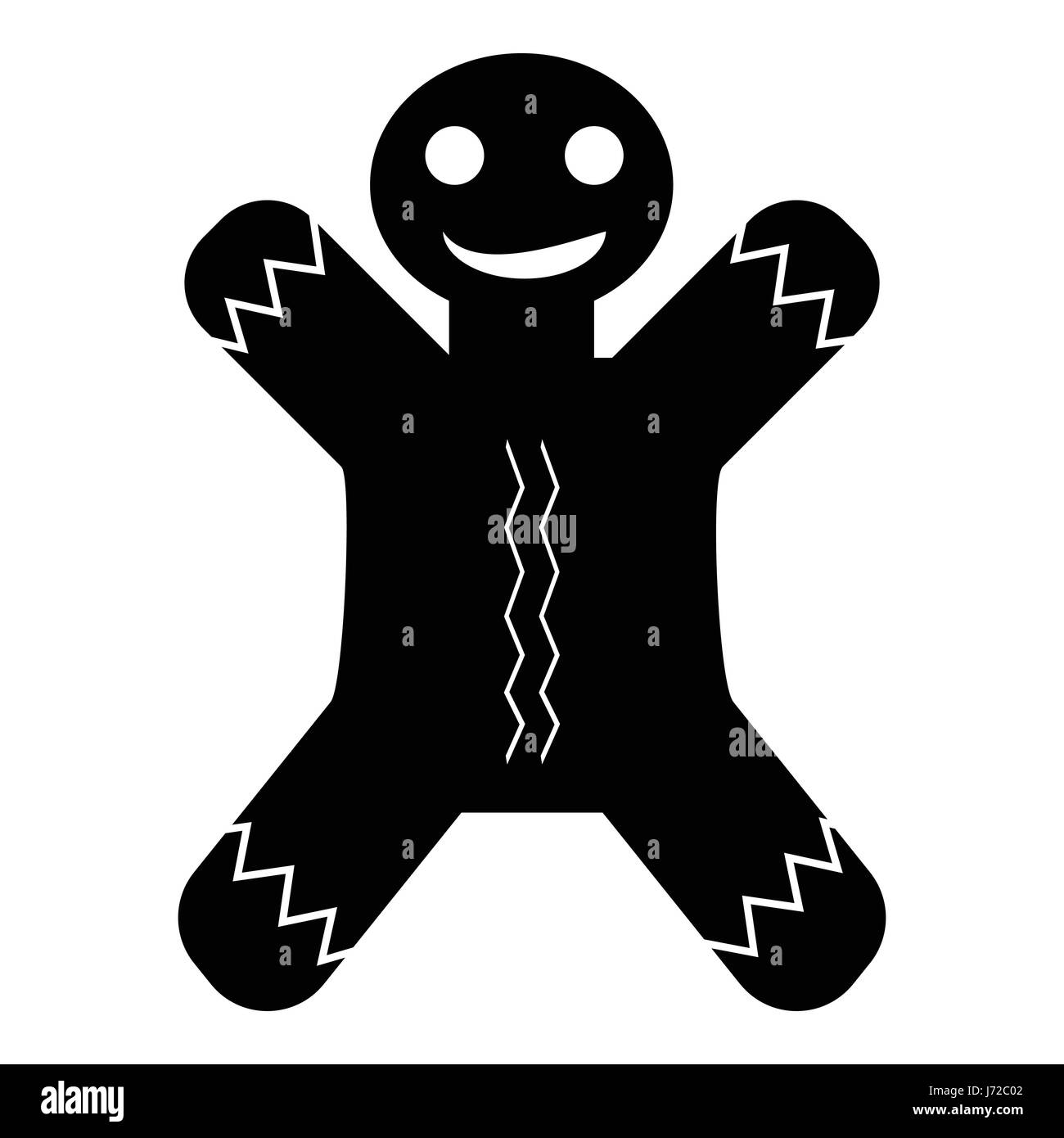 Festive christmas gingerbread baking Black and White Stock Photos ...