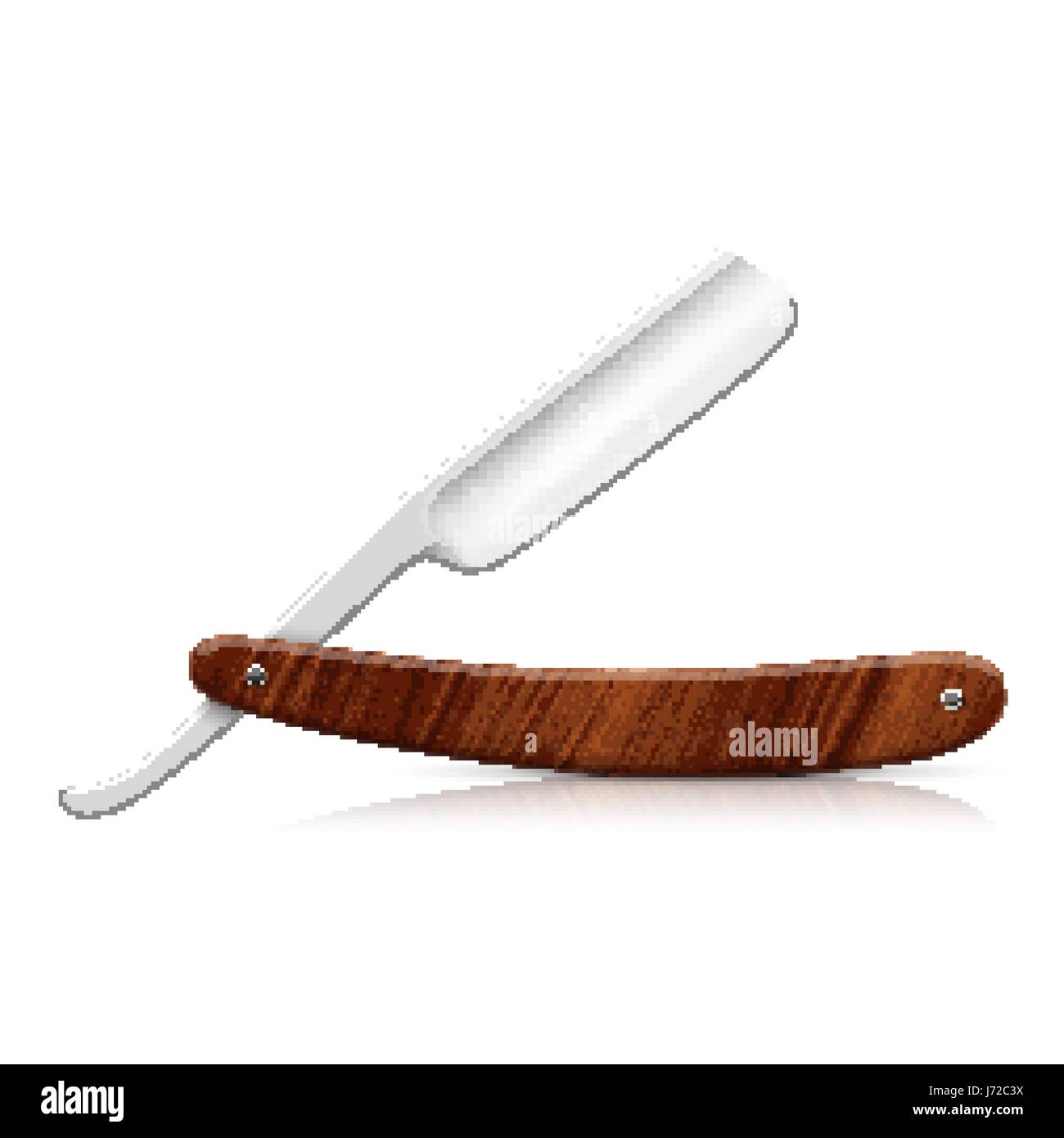 Straight razor Stock Vector Images - Alamy