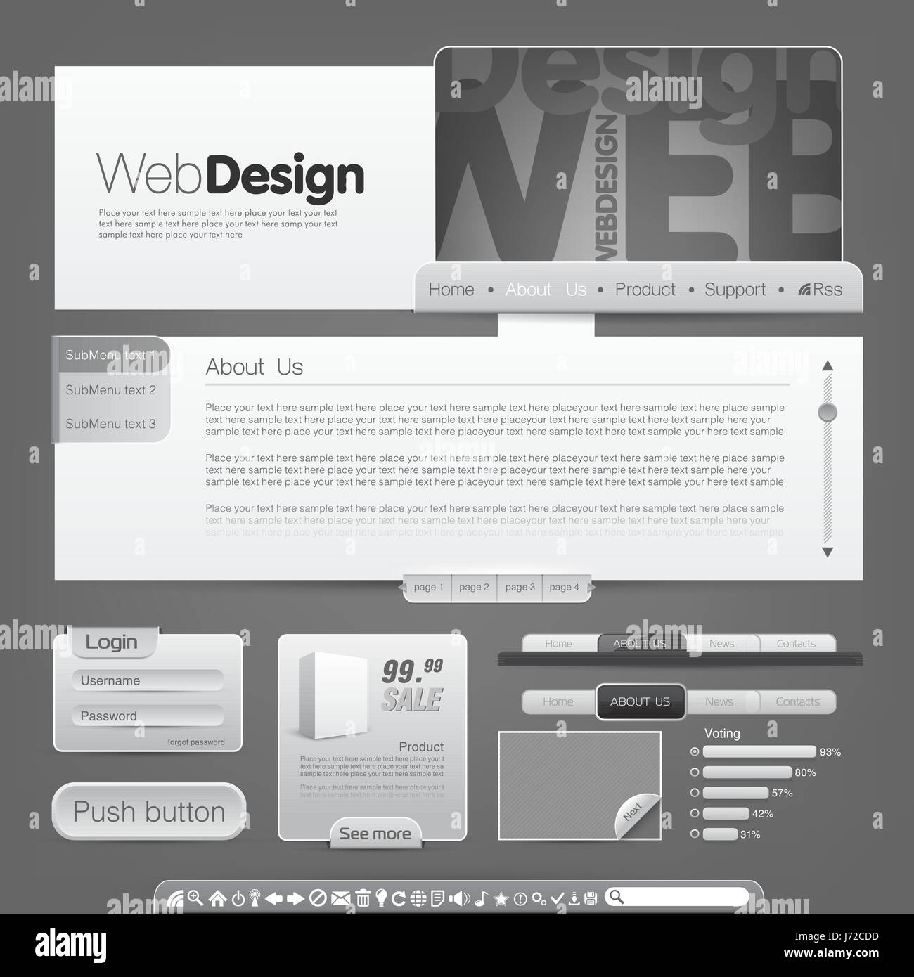 Vector website template Stock Vector Image & Art - Alamy Vector website template Stock Vector Image & Art - Alamy