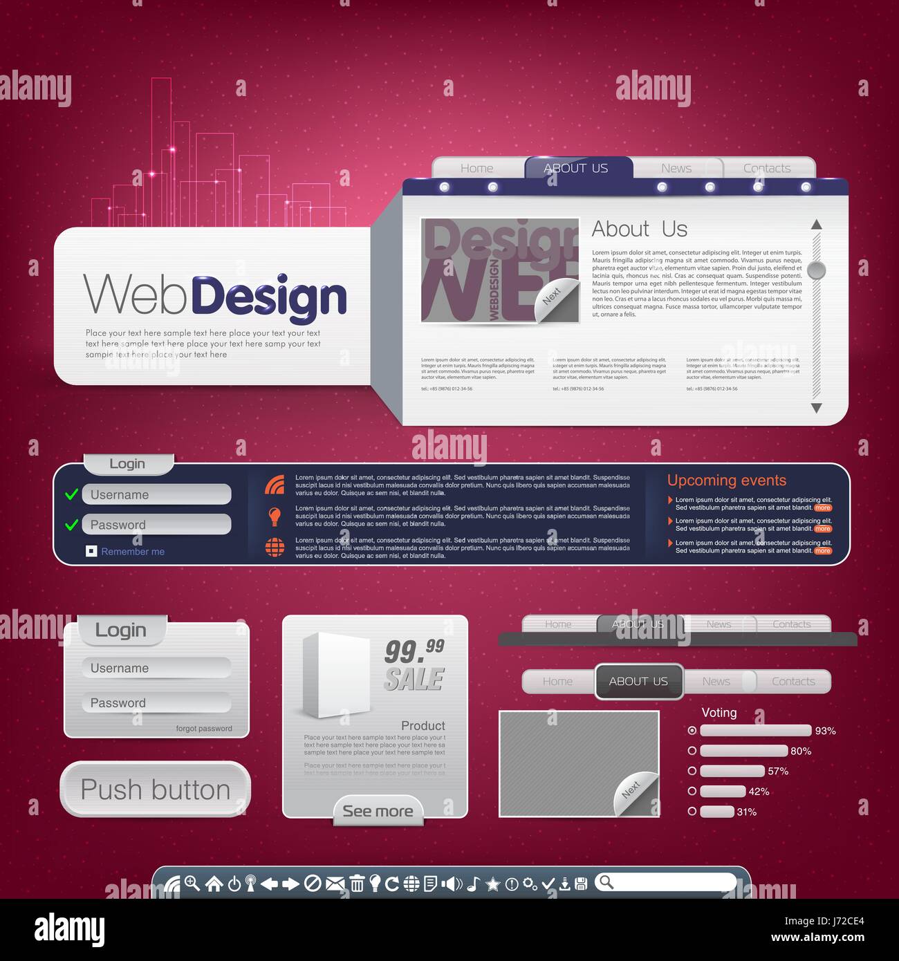Vector website template Stock Vector Image & Art - Alamy Vector website template Stock Vector Image & Art - Alamy