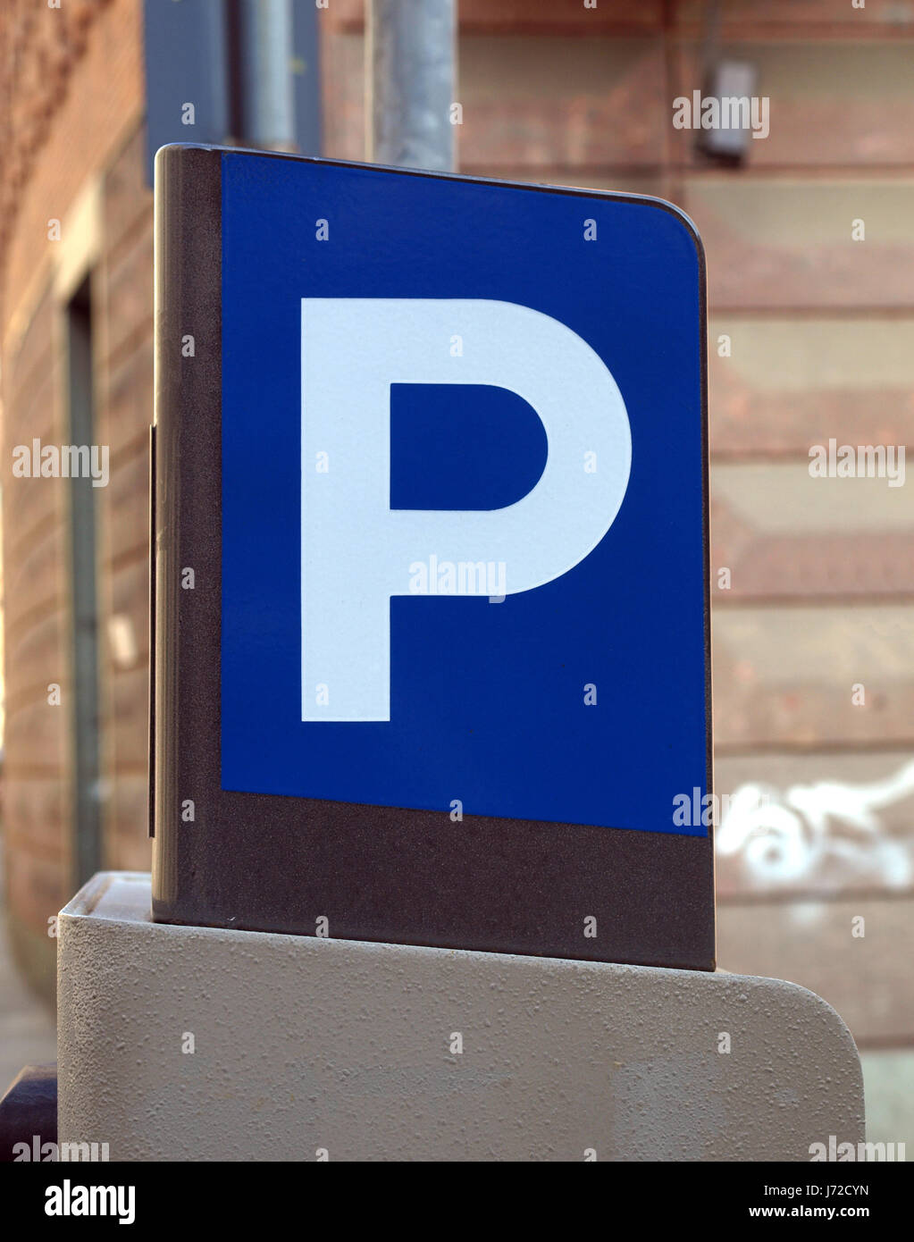 sign signal area parking label piece section segment part road street ...