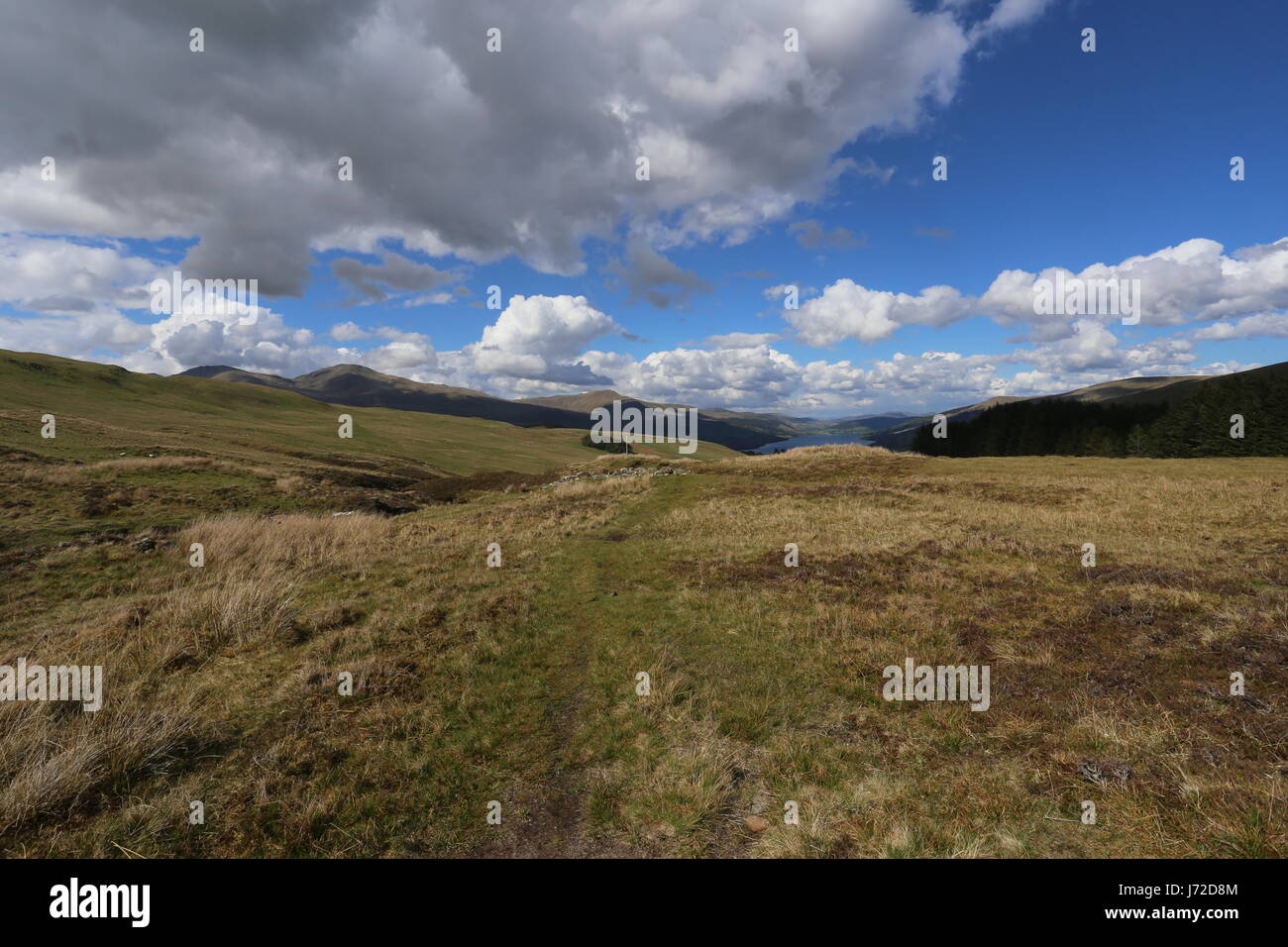 Rob Roy Way with distant Loch Tay Scotland May 2017 Stock Photo - Alamy