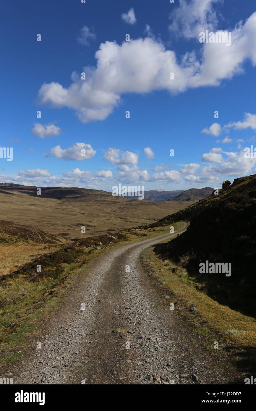 Rob Roy Way between Ardeonaig and Killin Scotland May 2017 Stock Photo ...