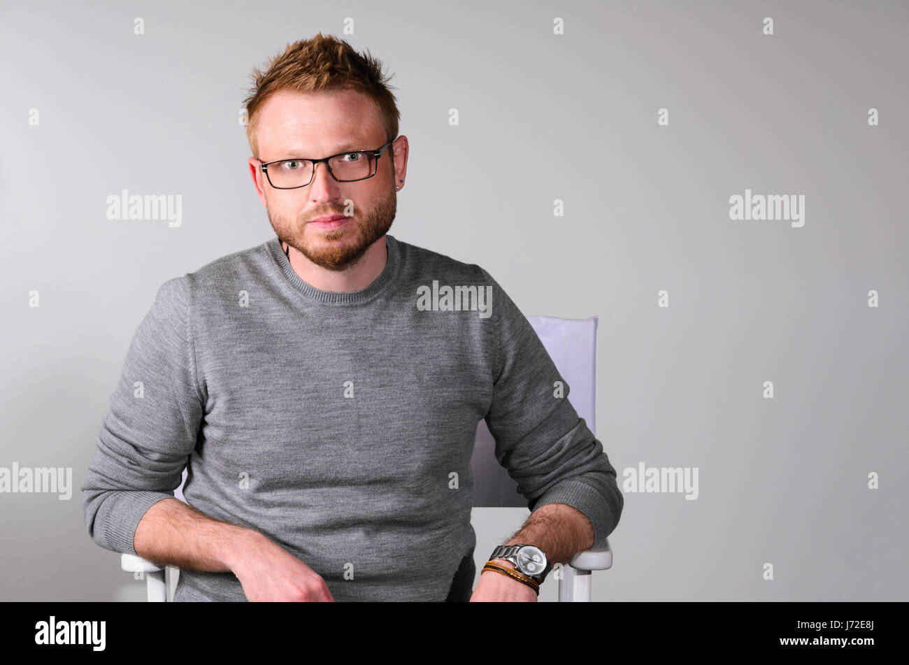 handsome bearded businessman Stock Photo - Alamy