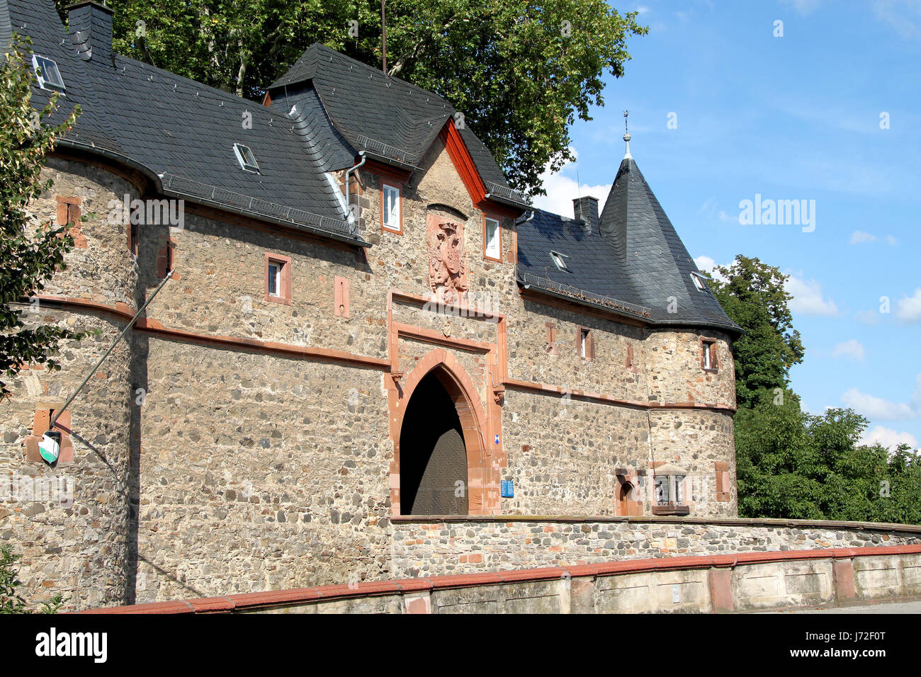 tower fortress watchtower fortification chateau castle tower tree ...