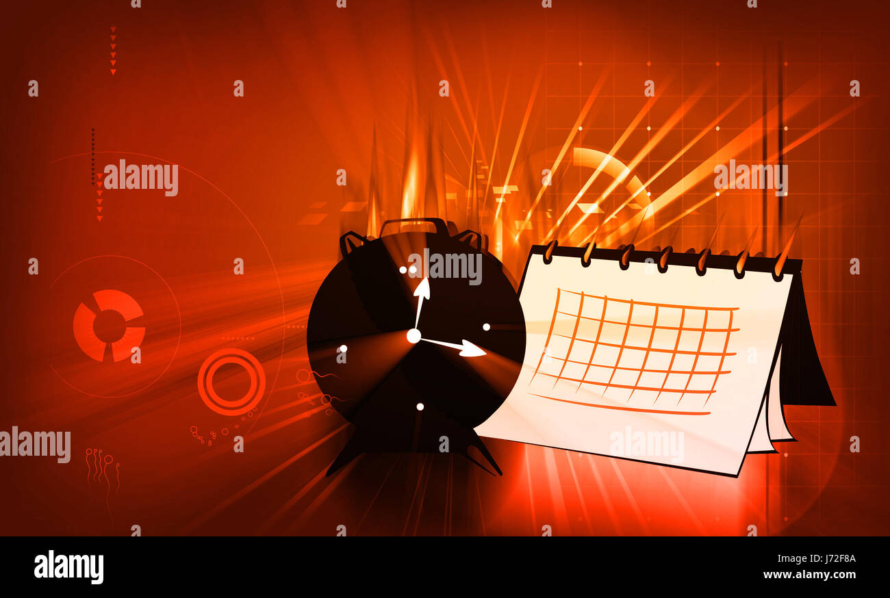 clock planner hour calender calendar alarm date time time indication ...