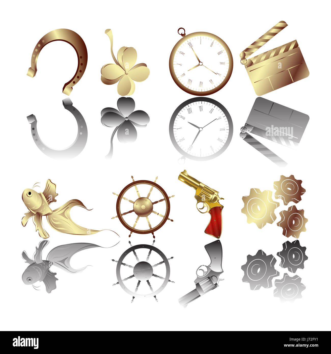 object horse clock pistol arm weapon gun firearm icon internet www ...