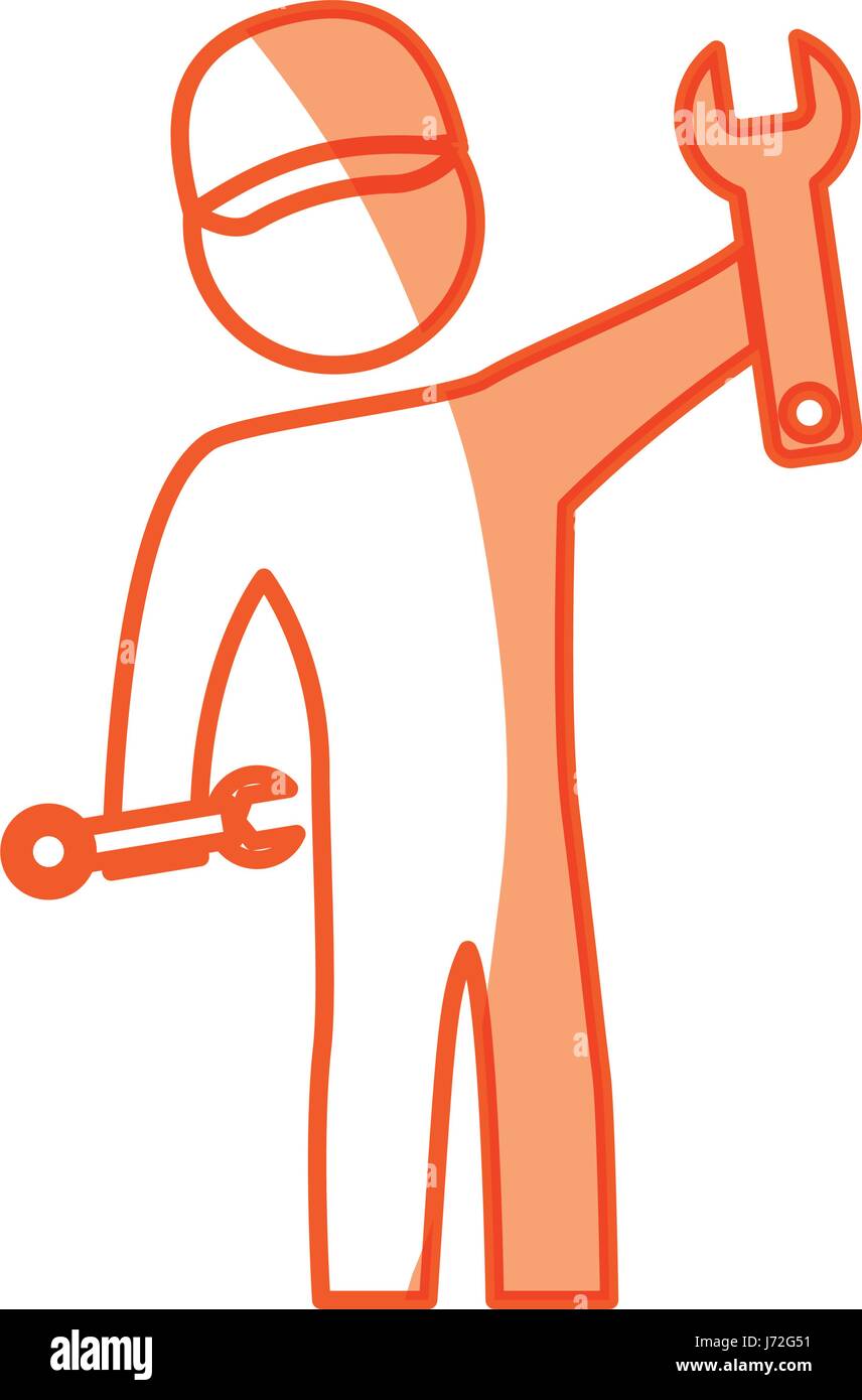 worker carpenter silhouette Stock Vector Image & Art - Alamy