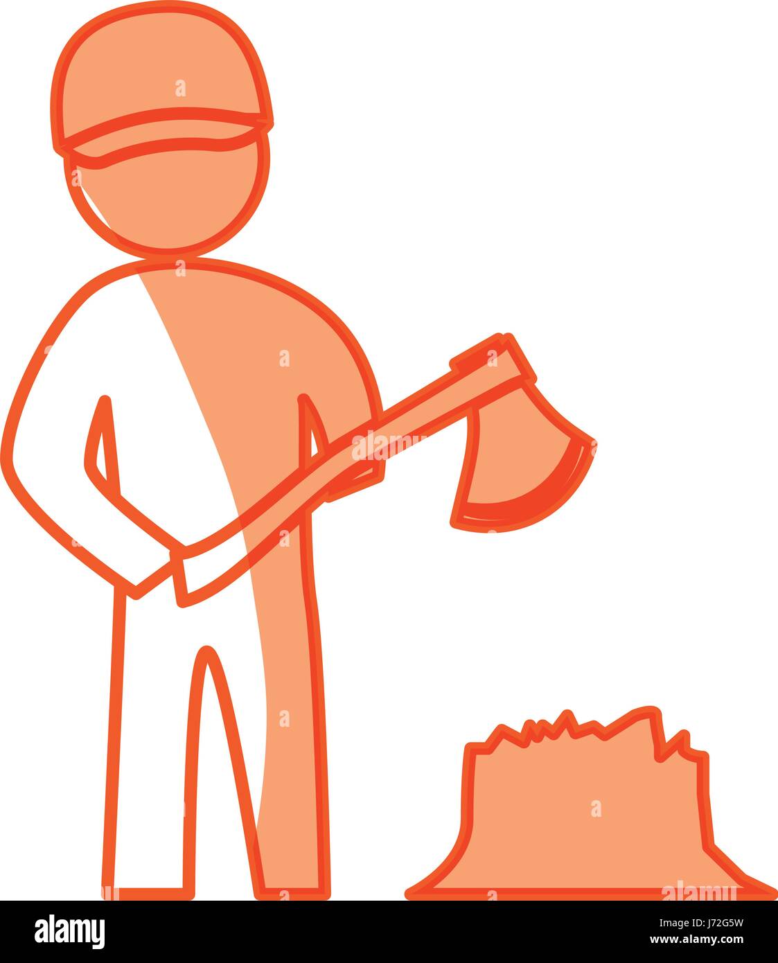 worker carpenter silhouette Stock Vector Image & Art - Alamy