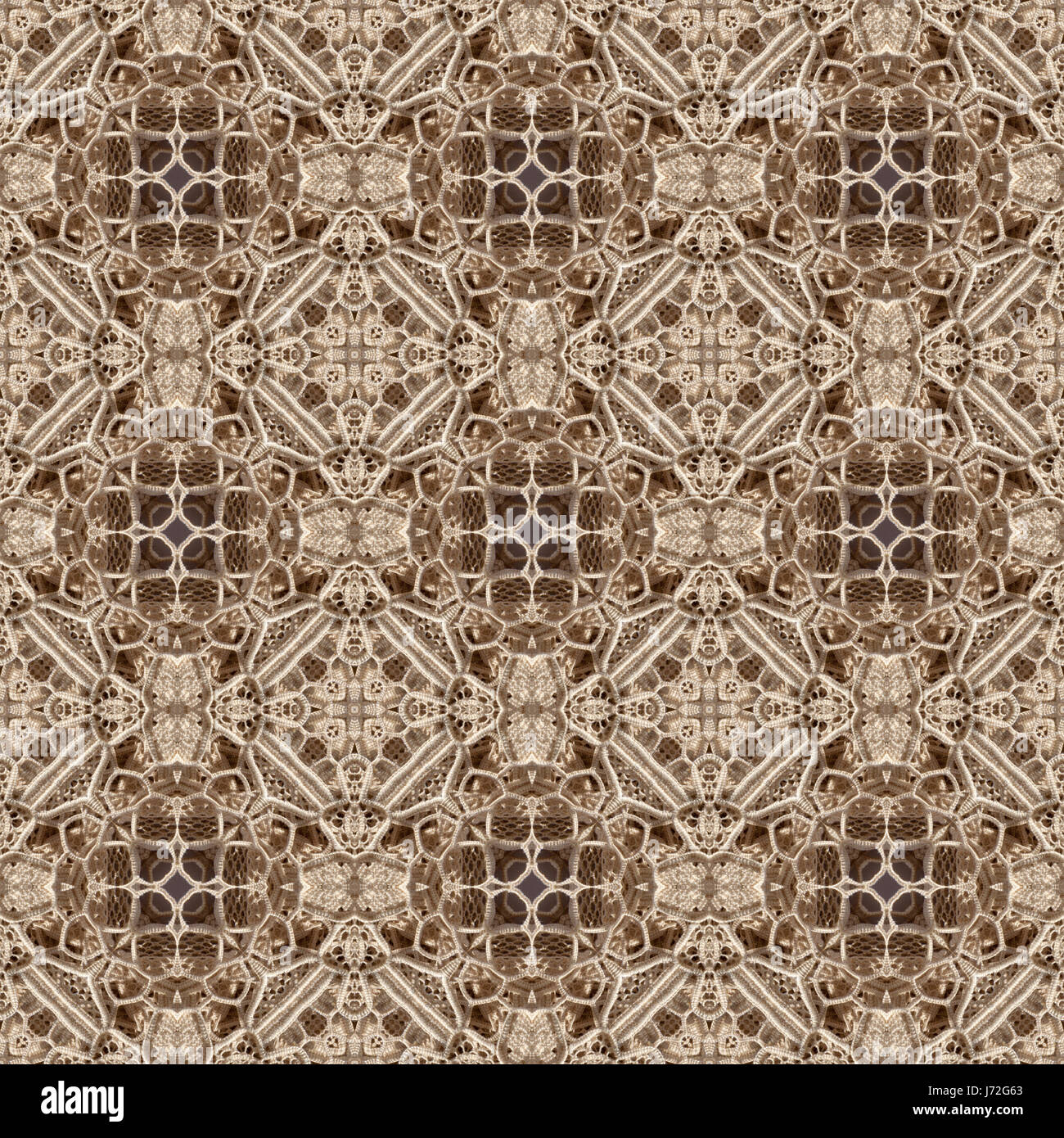 Seamlessly repeating lace pattern, digital collage from crocheted lace ...