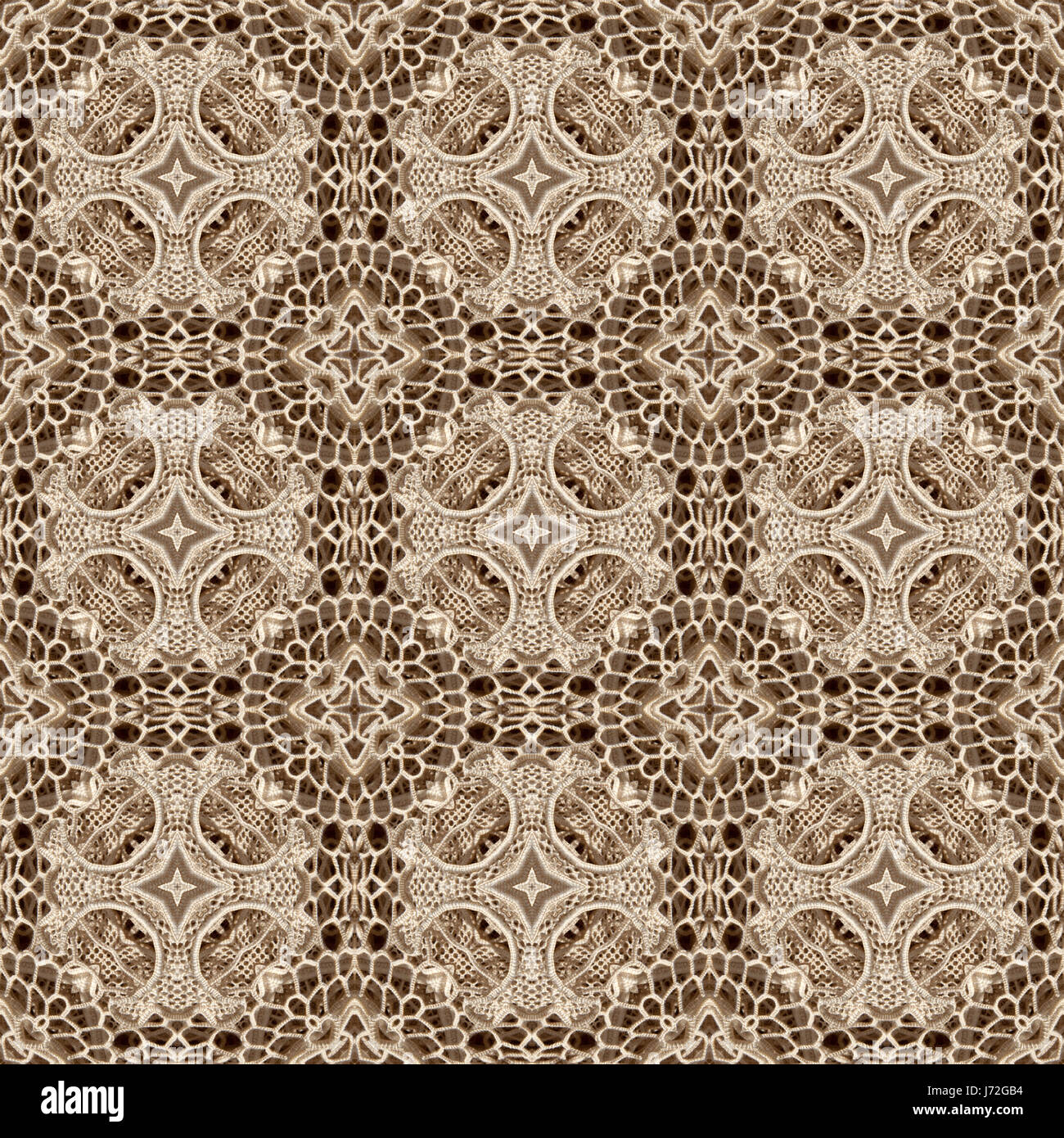 Seamlessly repeating lace pattern, digital collage from crocheted lace ...