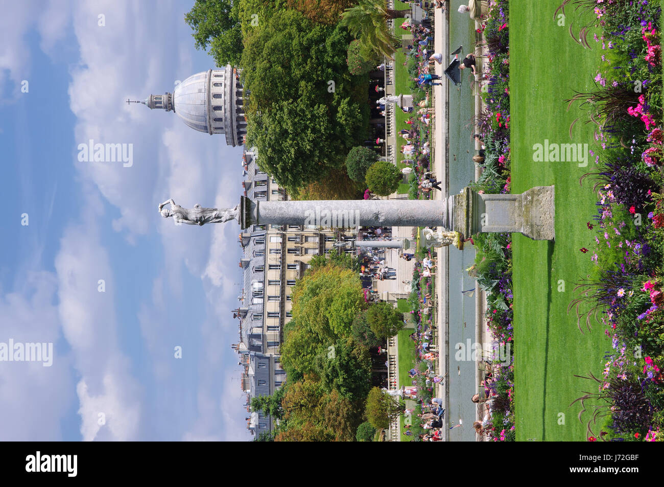 park pillar paris france blue historical tree park garden plant holiday ...
