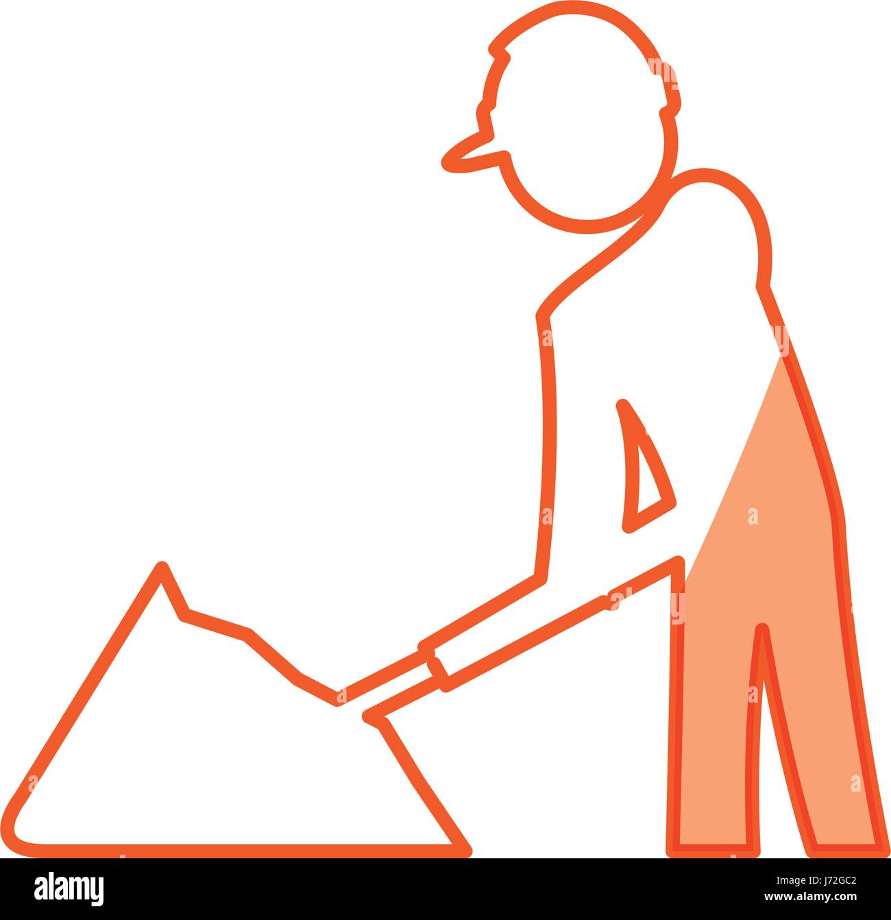 worker man silhouette Stock Vector Image & Art - Alamy