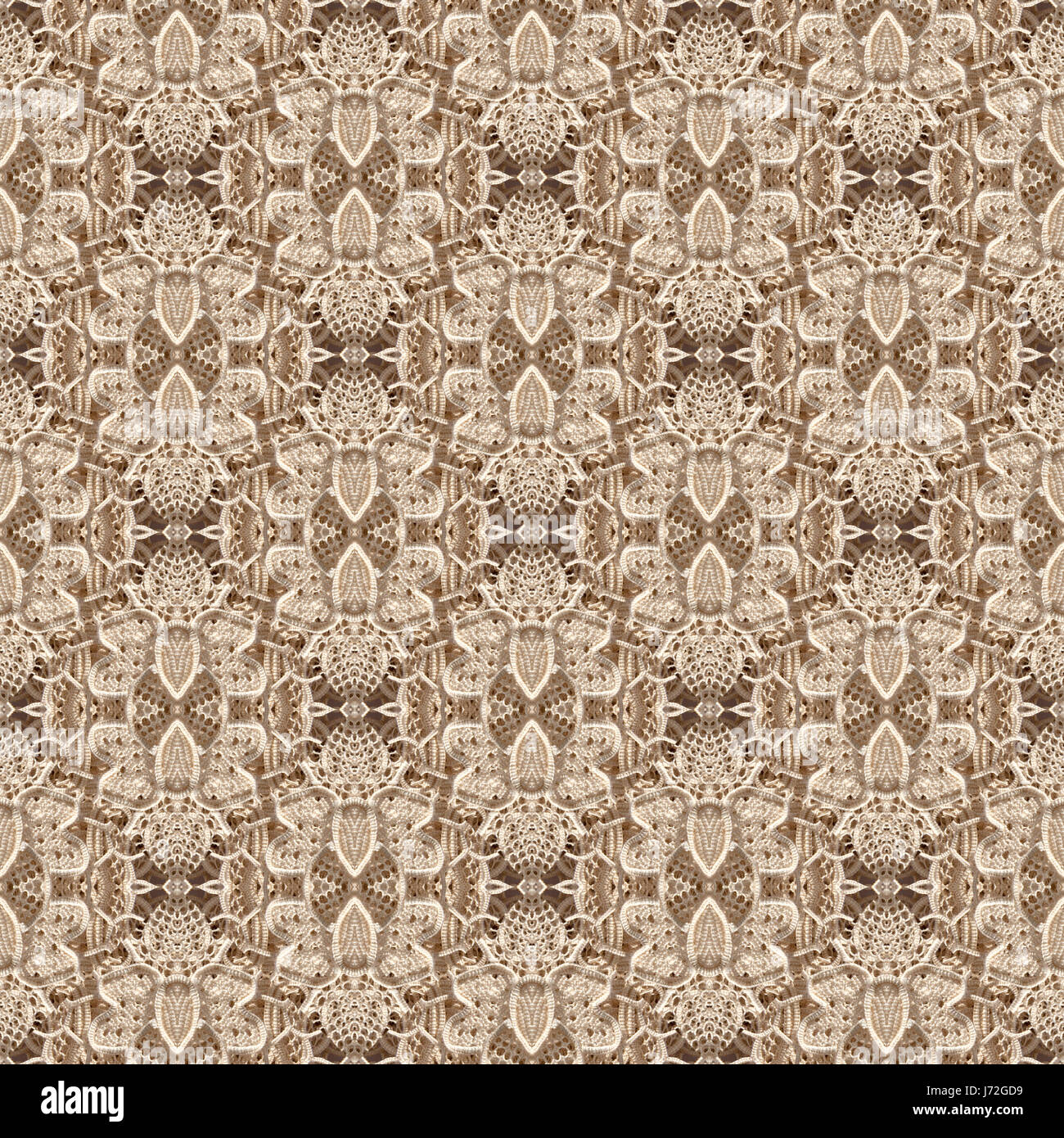 Seamlessly repeating lace pattern, digital collage from crocheted lace ...