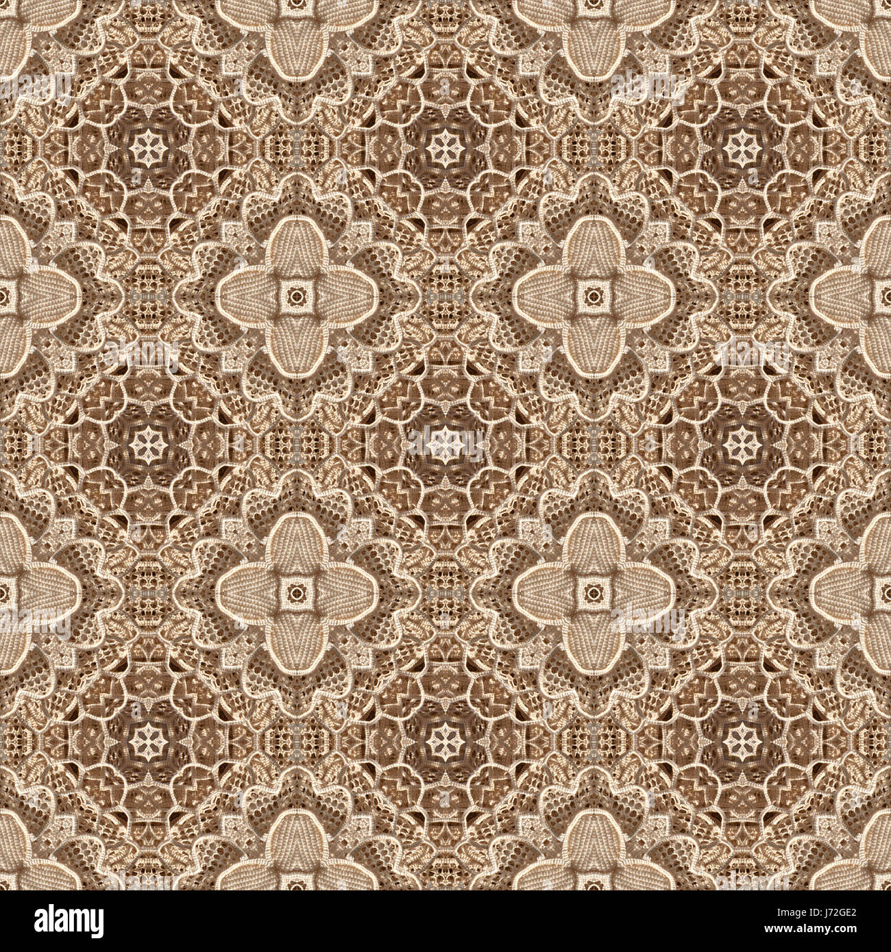 Seamlessly repeating lace pattern, digital collage from crocheted lace ...