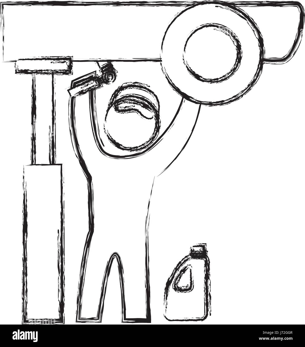 worker mechanic silhouette Stock Vector Image & Art - Alamy