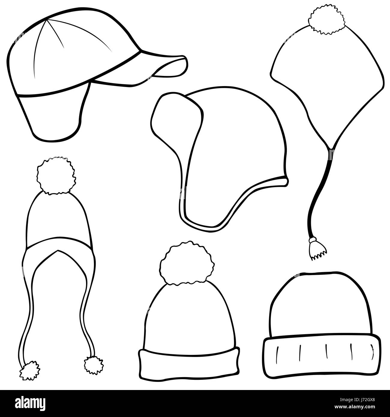 Set Of Different Winter Hats Isolated On White Stock Photo Alamy set-of-different-winter-hats-isolated-on-white-stock-photo-alamy